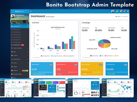 Bonito Responsive Bootstrap 4 Admin With Powerful Features And A Sleek
