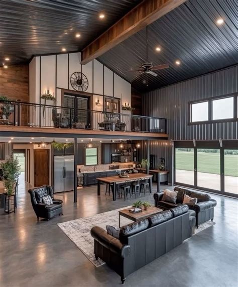 Interior Dream Barndominium With Shop Interior Barndominium Salon