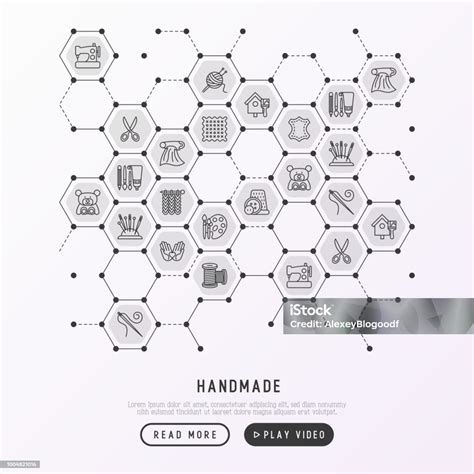 얇은 선 아이콘으로 넓어짐에 수 제 개념 재봉틀 뜨개질 바느질 그림 자 수가 위 스레드 원사 핀 현대 벡터 일러스트 워크샵에 대 한 템플릿입니다 가위에 대한 스톡 벡터 아트