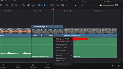Change Speed Of Part Of Clip DaVinci Resolve Do This