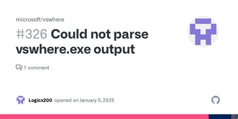 could not parse vswhere exe output · issue 326 · microsoft vswhere · github