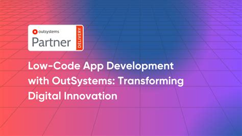 low code app development with outsystems