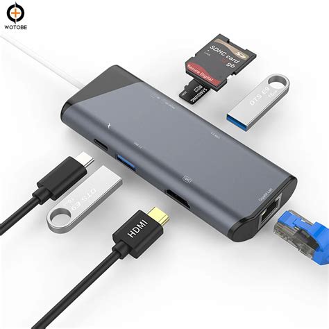 USB C PD зарядное устройство концентратор многопортовый Тип C ...