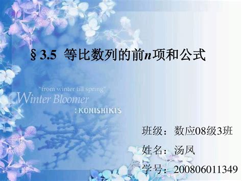 等比数列的前n项和公式说课word文档在线阅读与下载无忧文档