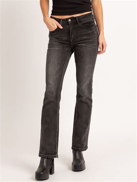 Black Wash Slim Bootcut Jean Bootlegger 2000006656