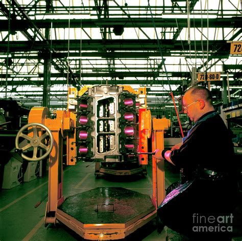 Engine Block Assembly Photograph By Philippe Psaila Science Photo