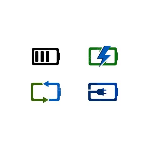 Battery Logo Vector Icon Illustration In Flat Design Full Black