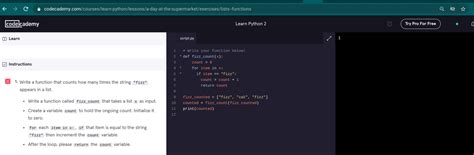 Faq Learn Python A Day At The Supermarket Lists Functions Python Faq Codecademy Forums