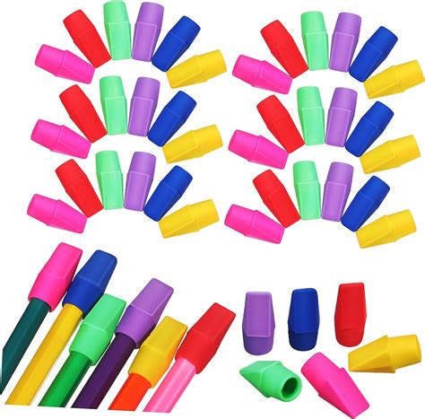 Pencil Top Erasers 120pcs Bulk Erasers Colors Pencil Bulk Pencils