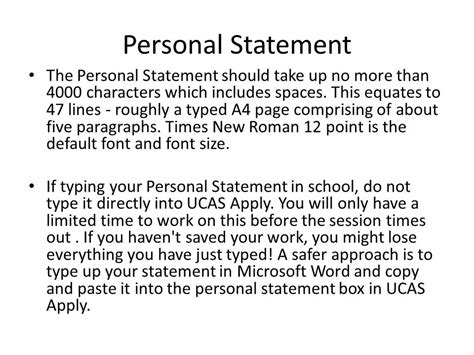 Personal Statement Examples