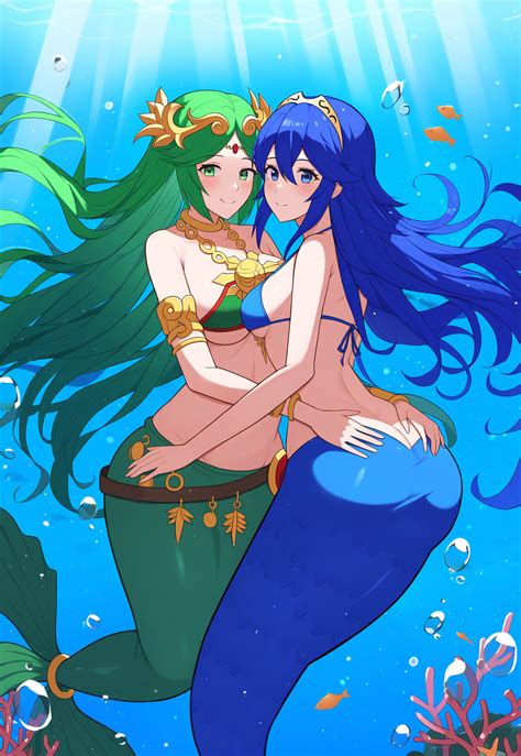 Mermaids Lucina And Palutena By Petit99 On Deviantart