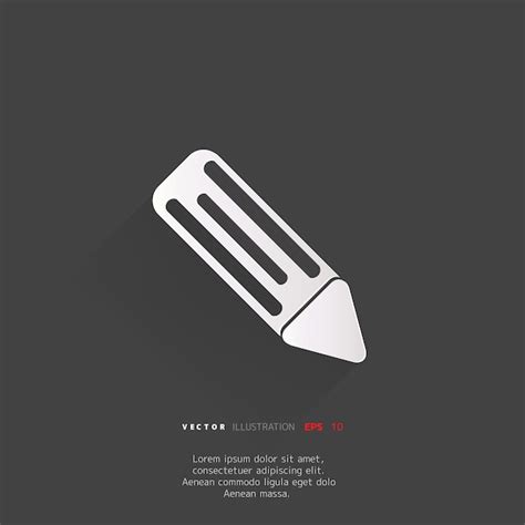Premium Vector Pencil Web Icon