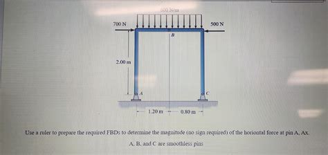 Solved Use A Ruler To Prepare The Required Fbds To Determine