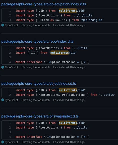 multiformats import error in typescript · issue 3776 · ipfs js ipfs · github