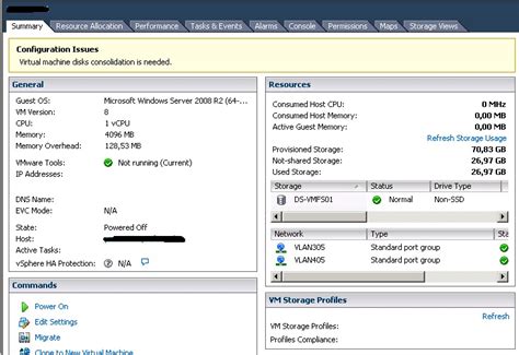 New Vsphere5 Feature Virtual Machine Disks Consolidation Is Needed
