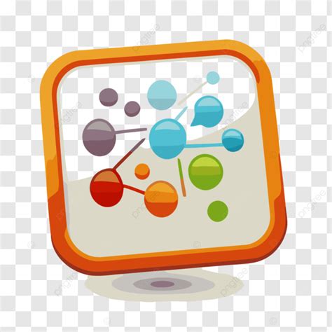 Social Networking App Icon Vector A Simplistic Colorful Icon Of Abstract Social Network On A