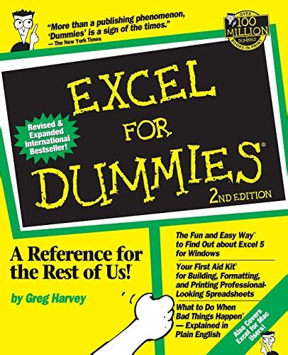Excel For Dummies Harvey Greg Amazon Books