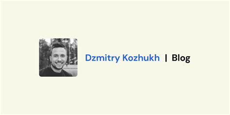 Frontend Blog Dzmitry Kozhukh