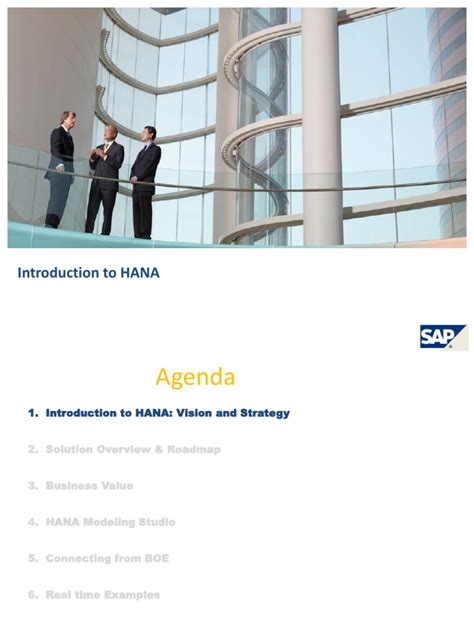 Introduction To Hana Core Team Pdf Sap Se Real Time Computing