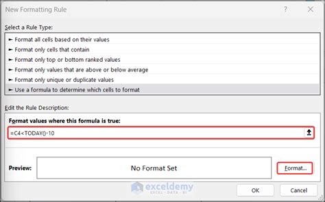 Apply Conditional Formatting For Dates Older Than Today In Excel