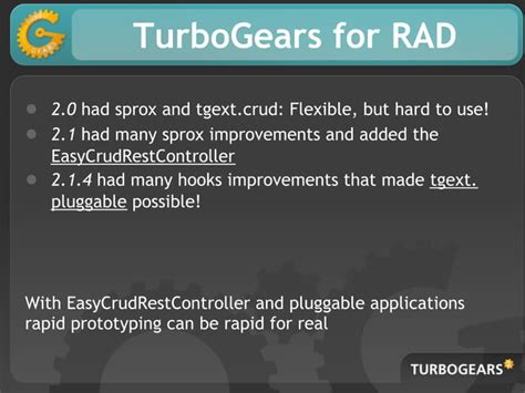 rapid prototyping with turbogears2 ppt