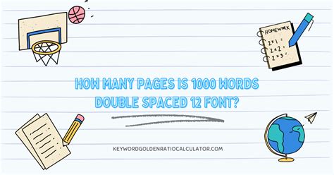 How Many Pages Is 1000 Words Double Spaced 12 Font