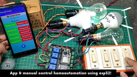 Android App And Manual Control Homeautomation Using Esp32