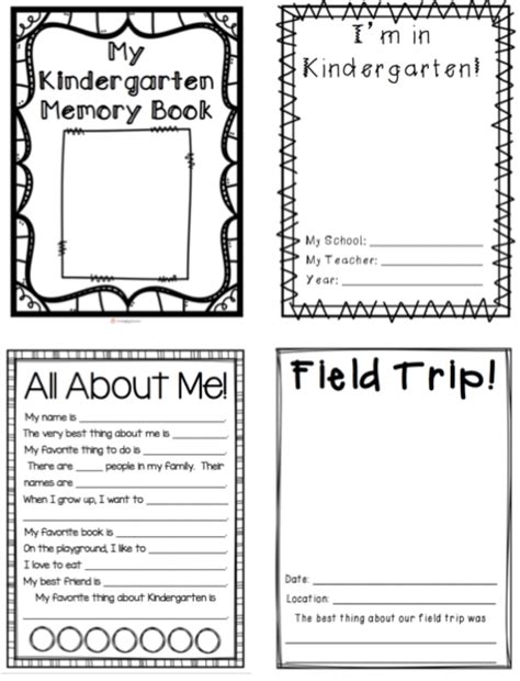 Free Printable School Memory Book With Pdf Template Artofit