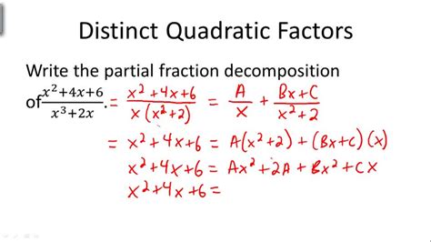 Write The Partial Fraction Decomposition For A Rational Expression