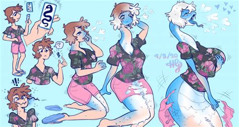 Rule 34 Ahe Gao Anthro Apode Artist Request Blue Body Breast Growth Breasts Clothed Clothing