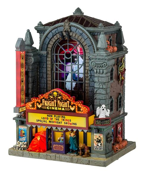 Lemax Spooky Town Fright Night Cinema Halloween Deko Horror