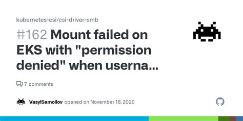 Mount Failed On Eks With Permission Denied When Username Is In Format Domainuser · Issue