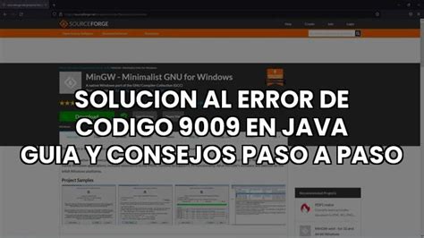 solucion al error de codigo 9009 en java guia y consejos paso a paso