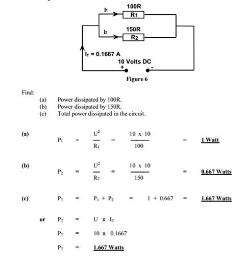 Power And Energy Power In A Parallel Circuit Electric Equipment