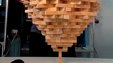This Massive Jenga Structure Is Stacked On One Brick [video]