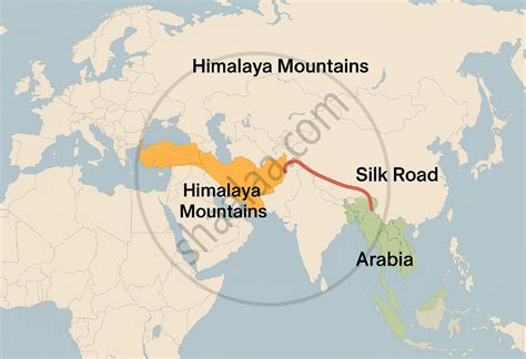 Himalaya Mountains On World Map