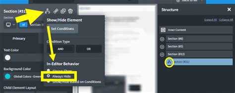 How To Temporarily Hide Any Element Inside The Oxygen Editor