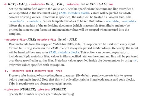 Better Defaults File Documentation · Issue 5990 · Jgmpandoc · Github