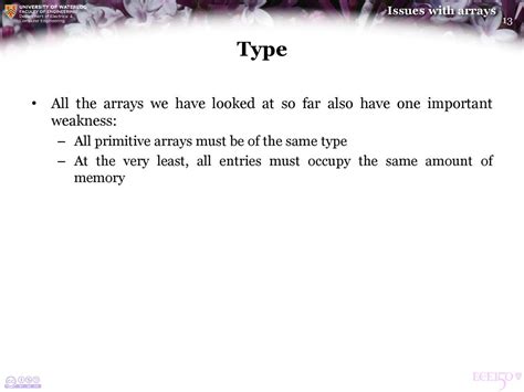Issues With Arrays Ppt Download
