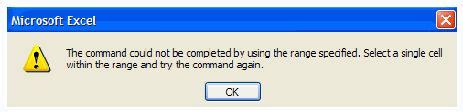 Microsoft Excel The Command Could Not Be Completed Techyv