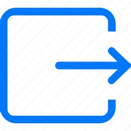 Arrow Door Exit Leave Logout Out Quit Icon Download On Iconfinder