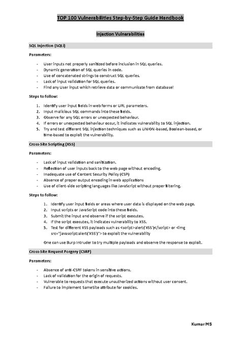 Bug Bounty Tips ️ Top 100 Vulnerability Guide Step By Injection