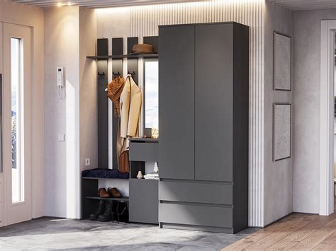 Купить Вешалка с зеркалом МС Денвер в Ростове на Дону отличные цены на прихожие комплект