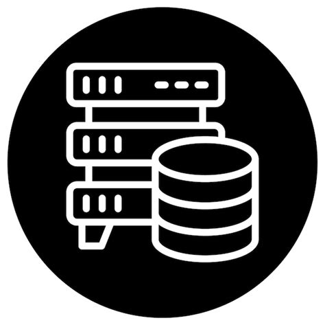 Premium Vector Database Storage Vector Icon Design Illustration