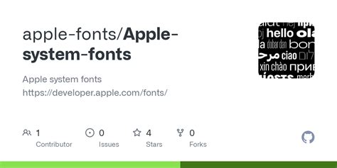 Github Apple Fonts Apple System Fonts Apple System Fonts Fonts