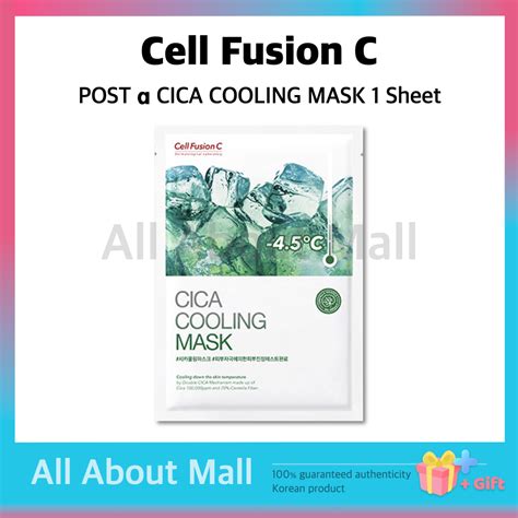 Cell Fusion C Cica Cooling Mask G Sheet Shopee Singapore