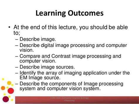 com2304 introduction to computer vision and image processing