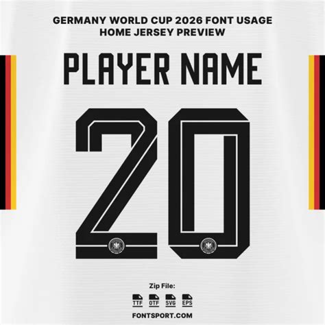 Germany 2026 Fifa World Cup Font Kit Home Otf Ttf Vector