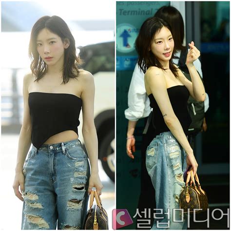 [셀럽포토]단짠의 반전매력 태연 공항 밝히는 꽃미모 셀럽미디어