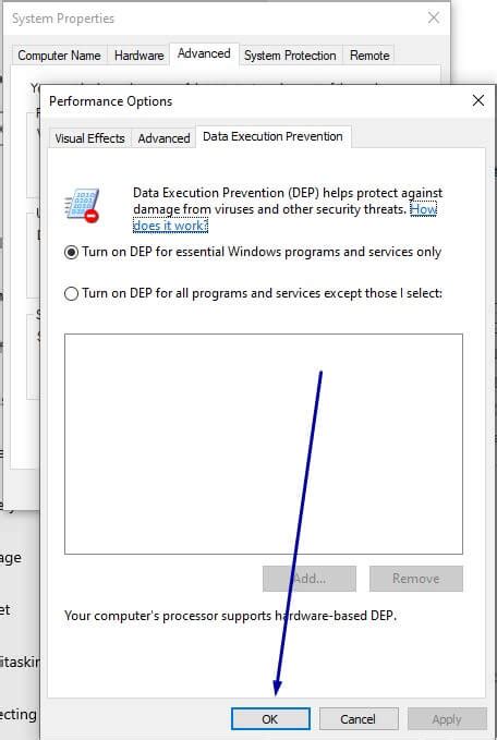 What Is Data Execution Prevention Dep In Windows